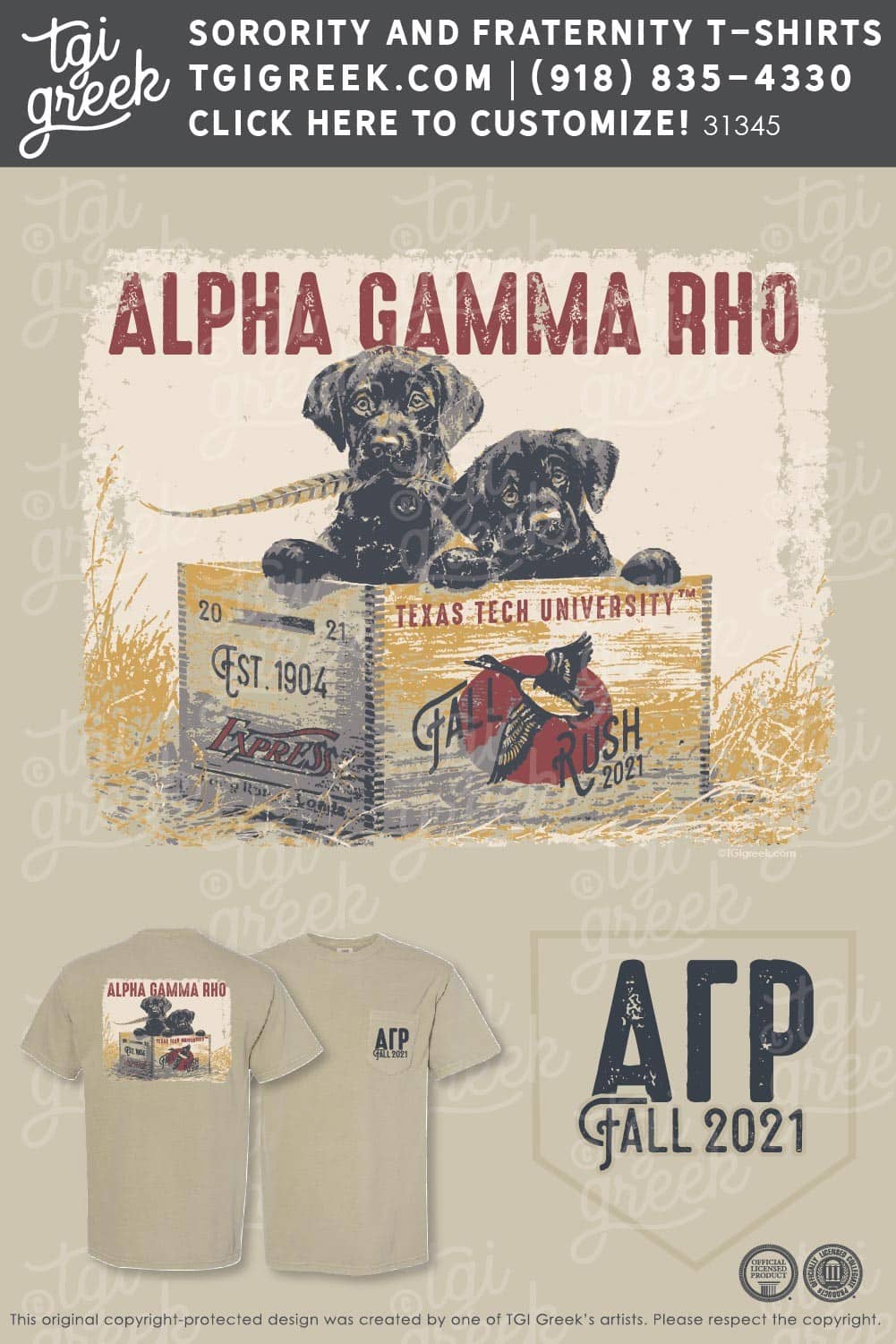 Alpha Gamma Rho - Fall Rush - TGI Greek