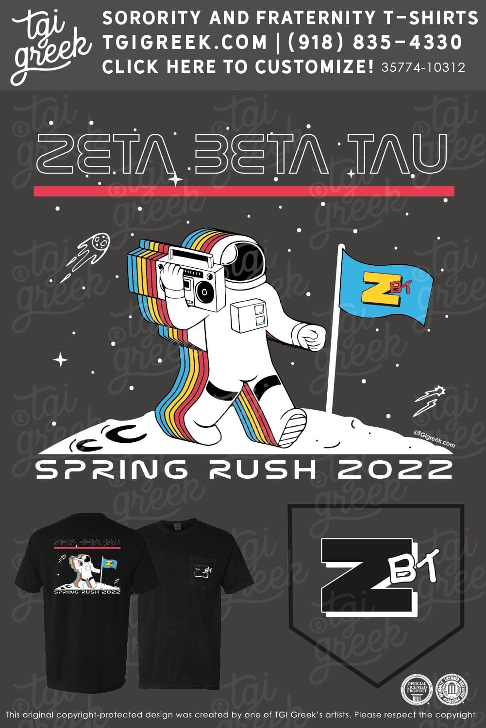 Zeta Beta Tau - UNCCH Spring Rush - TGI Greek