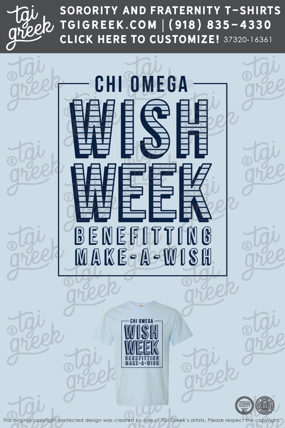 Chi Omega - UNCCH Wish Week - TGI Greek