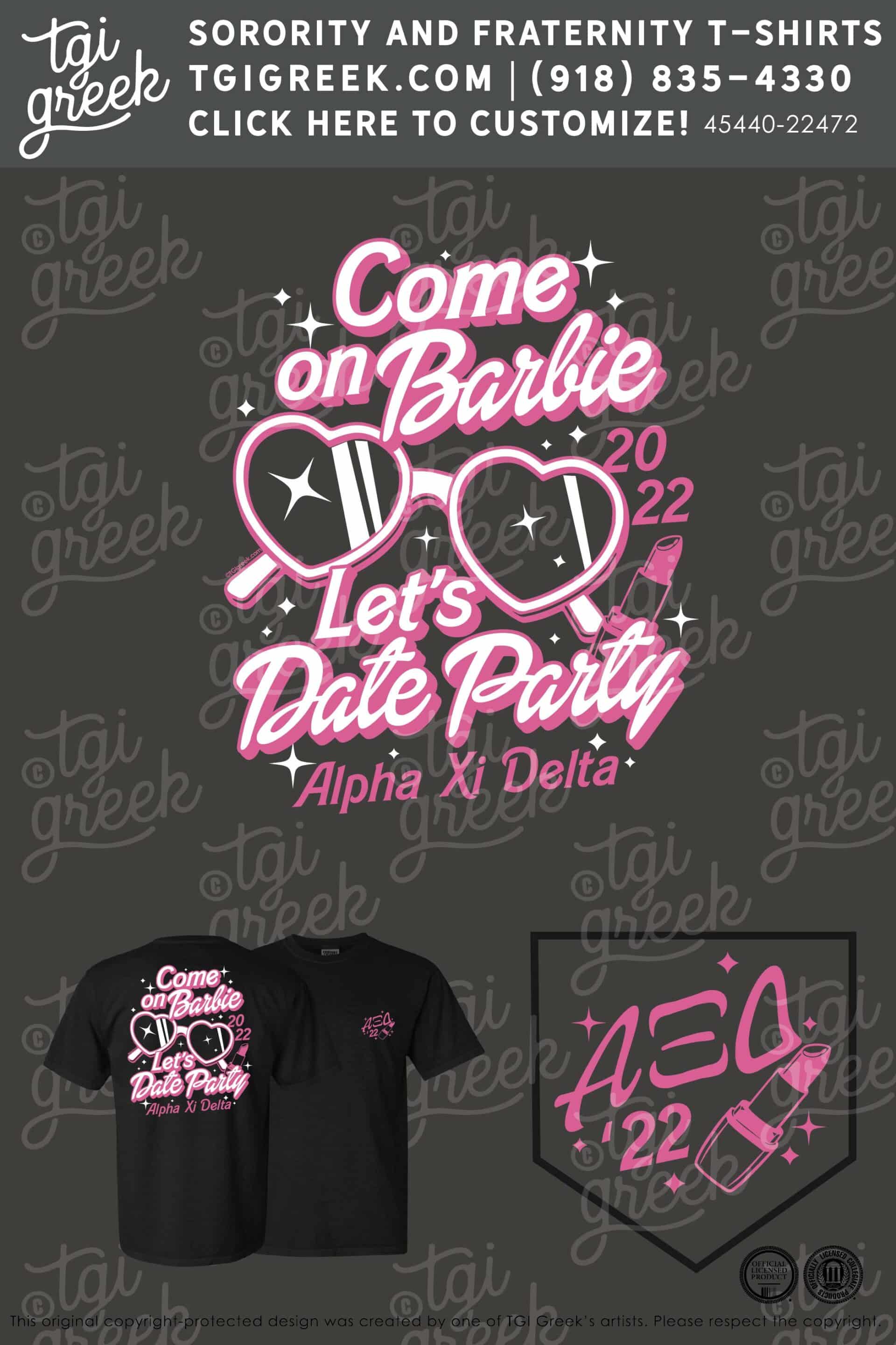 TGI - Alpha Xi Delta Come On Barbie - TGI Greek