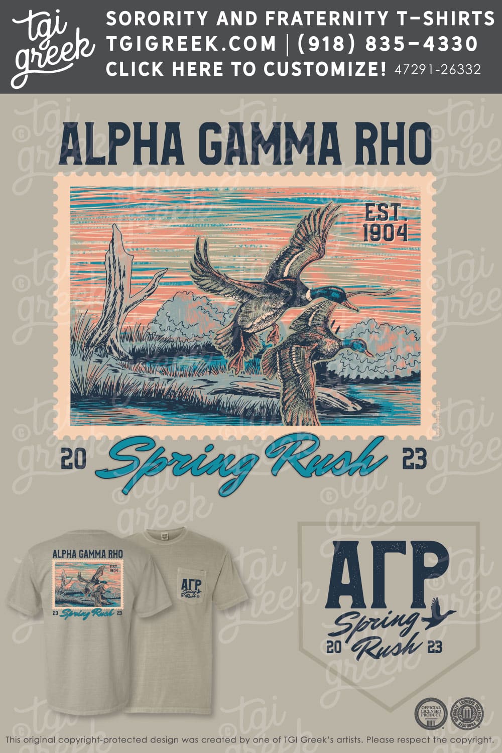 Alpha Gamma Rho - SARU Spring Rush - TGI Greek