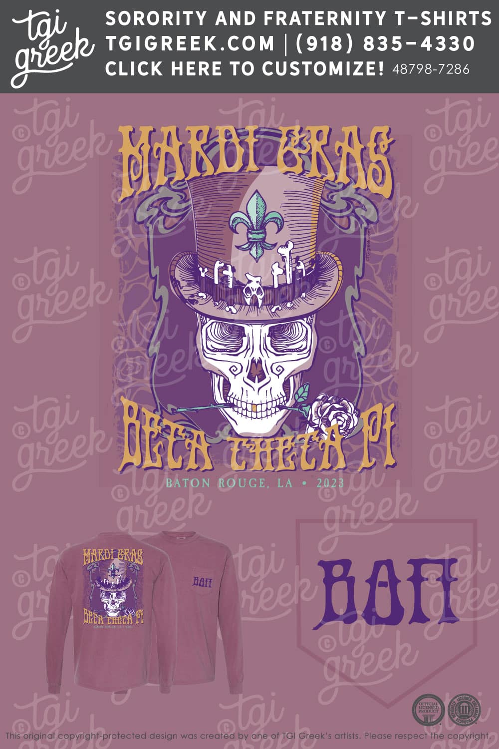 Beta Theta Pi - LSU Mardi Gras - TGI Greek