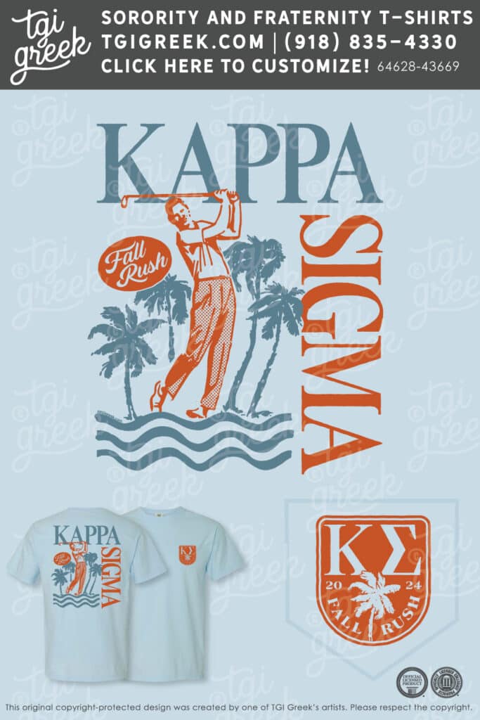 TGI - Kappa Sigma Golf Inky Stamp - TGI Greek
