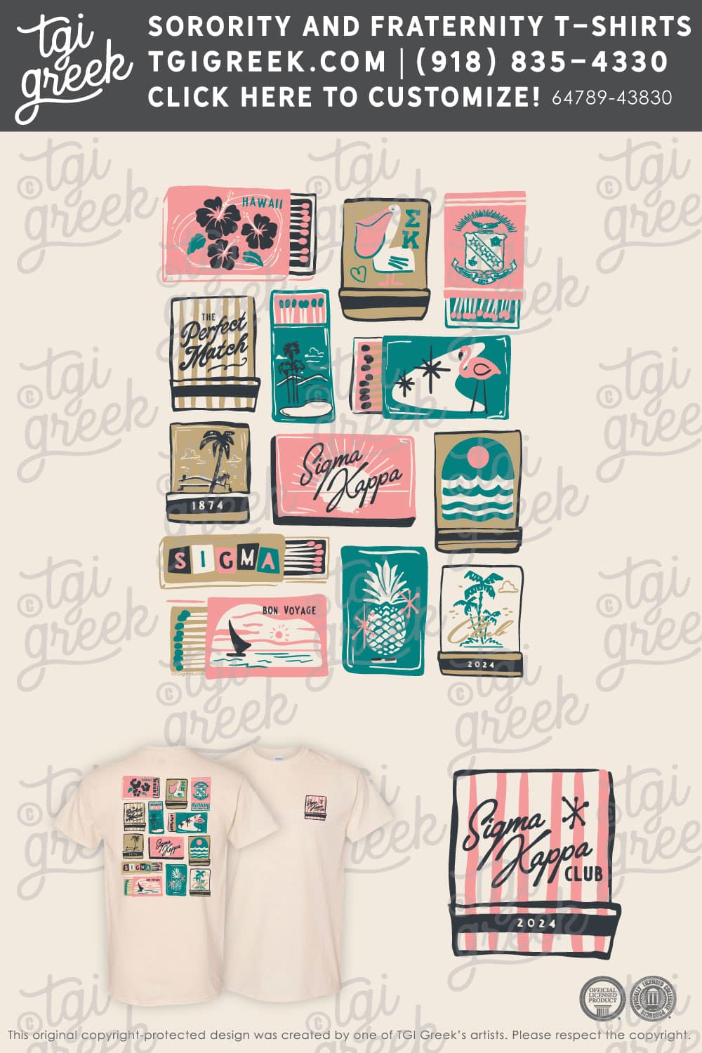 Sorority Apparel | Custom Sorority Tshirts | TGI Greek