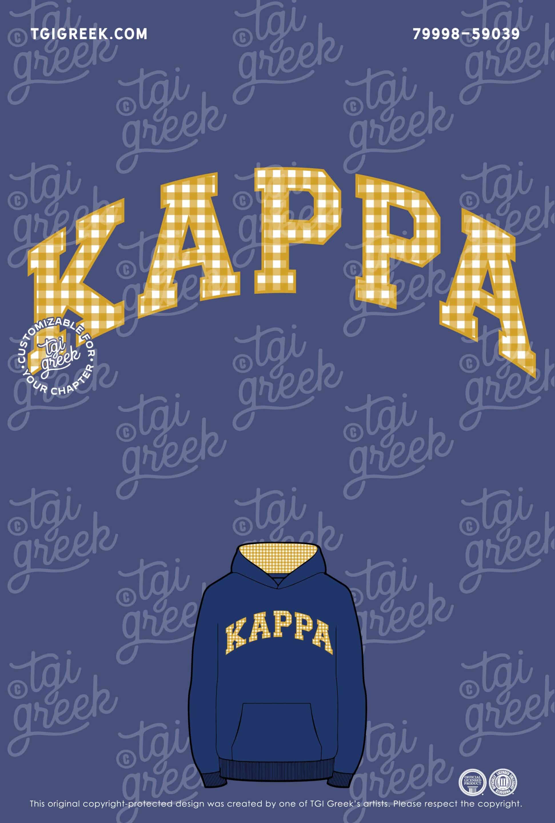 Kappa Kappa Gamma - Pattern Applique - TGI Greek