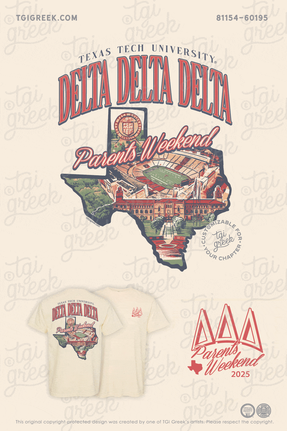 Delta Delta Delta - TXTECH Family Weekend - TGI Greek