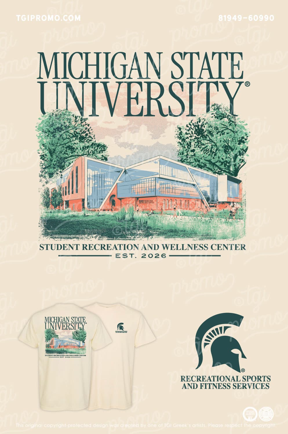Michigan State University - Rec Center Launch - TGI Greek