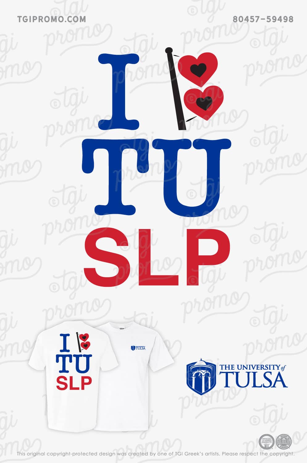 University of Tulsa - Student Organization Shirts - TGI Greek