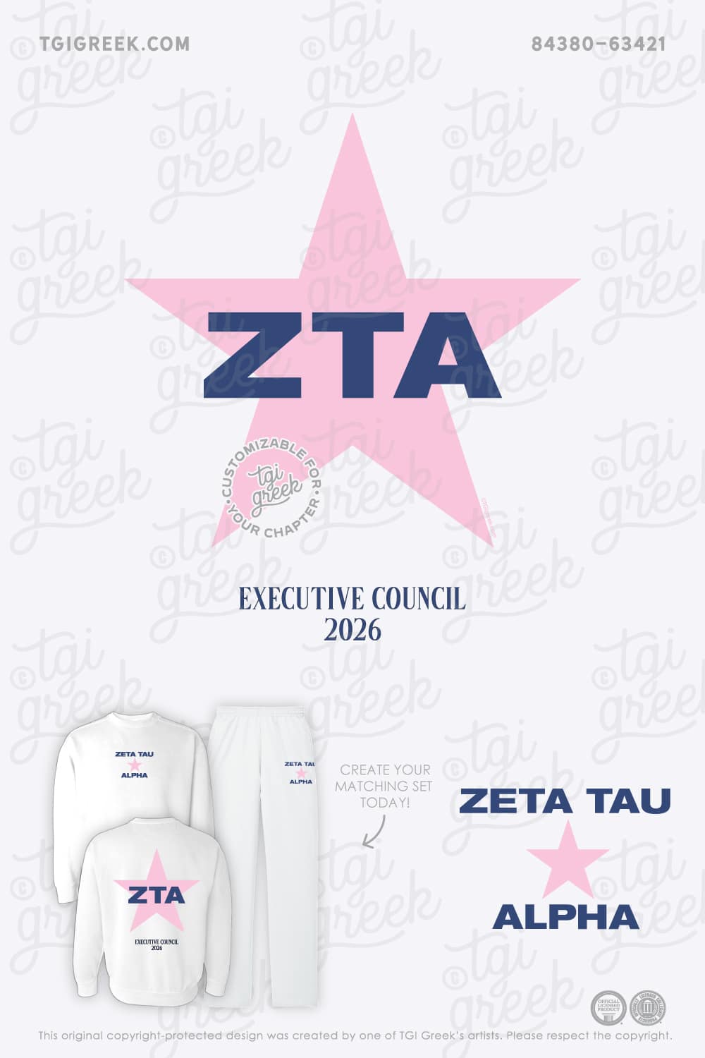 Zeta Tau Alpha - TCU Exec Set - TGI Greek