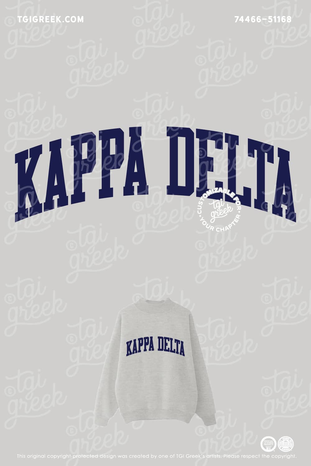 Kappa Delta - KENN Mockneck - TGI Greek