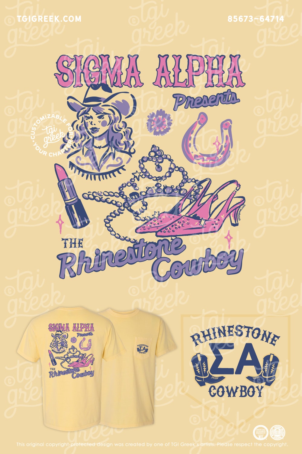 Sigma Alpha - SARU Rhinestone Cowboy - TGI Greek